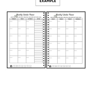 Rocketbook Custom Templates Monthly Planner 2 Page Spread- This Listing ...