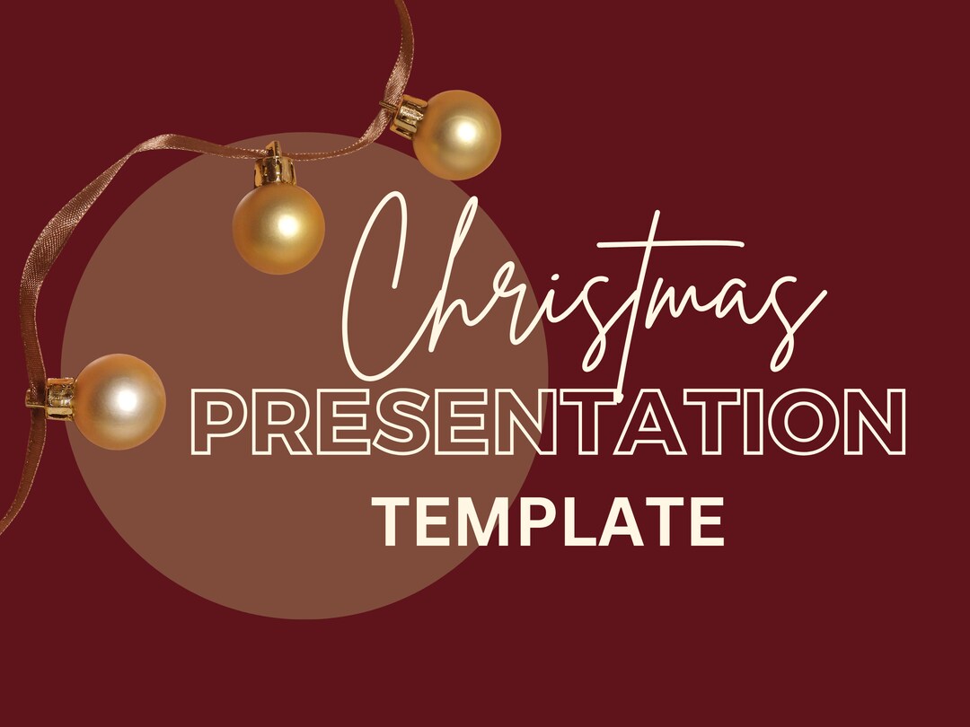 Powerpoint Template Xmas Christmas Festive Holidays Business Slides ...