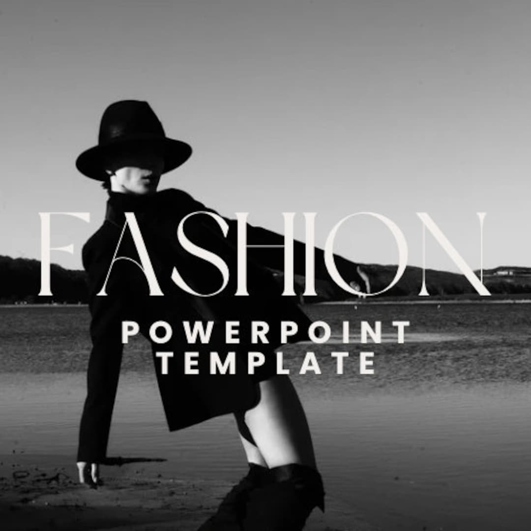 Powerpoint Template Fashion Business Slides Digital Download Modern ...