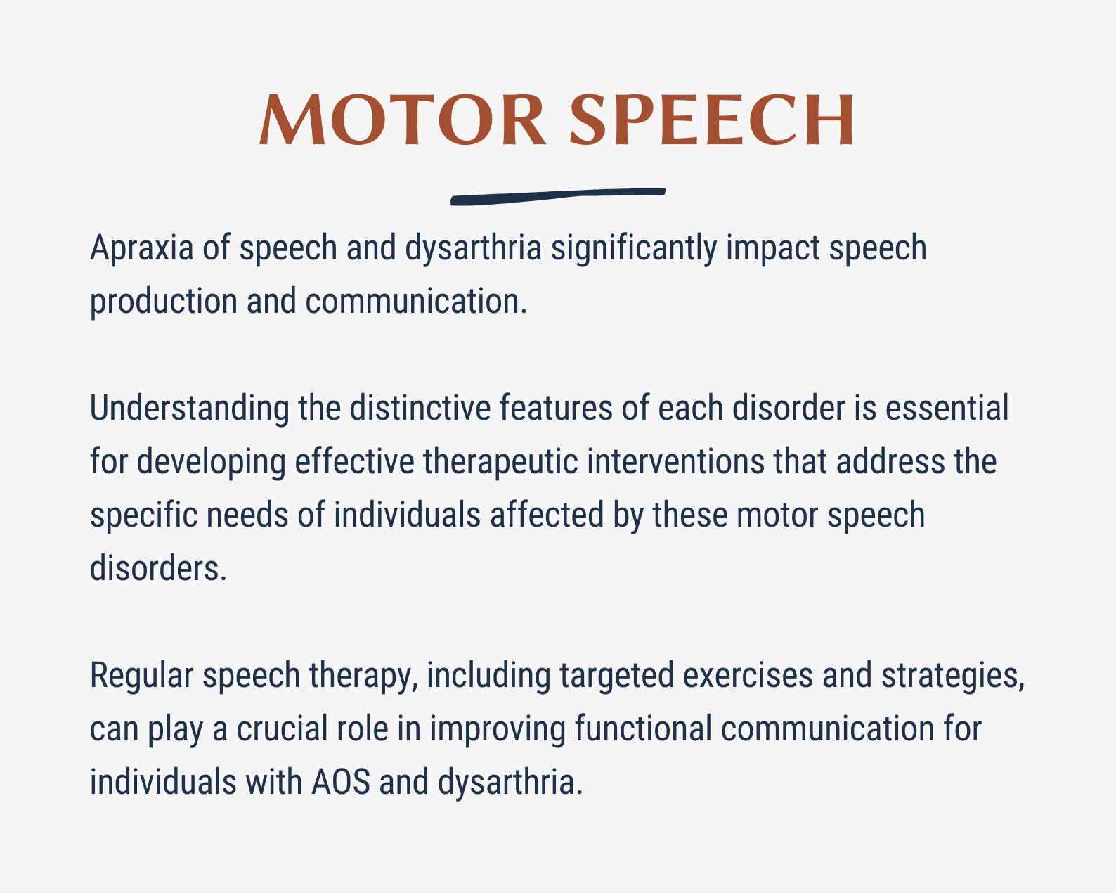 Motor Speech Intervention Activities for Slps- AOS, Dysarthria, Minimal ...