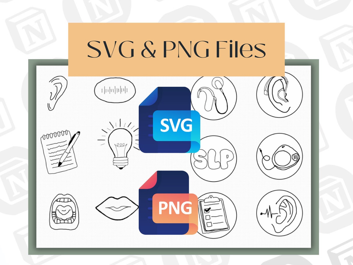 Notion Speech Language Pathology Icons - SVG and PNG Files ...
