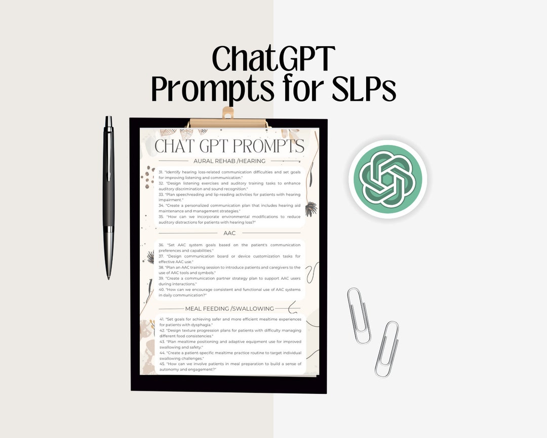 Chatgpt Prompts for SNF Slps Digital Therapy Resource Artic - Etsy