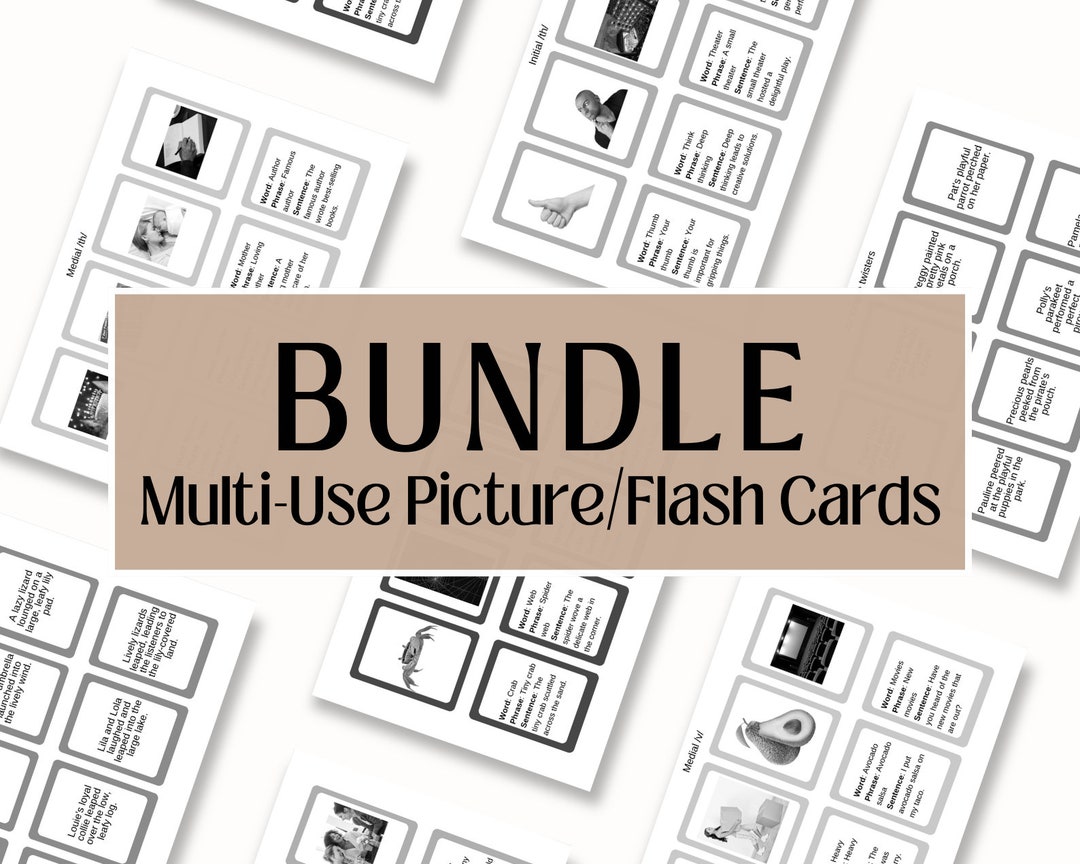 Picture Cards, Flashcards Game Cards, Language Versatile Multi-use ...
