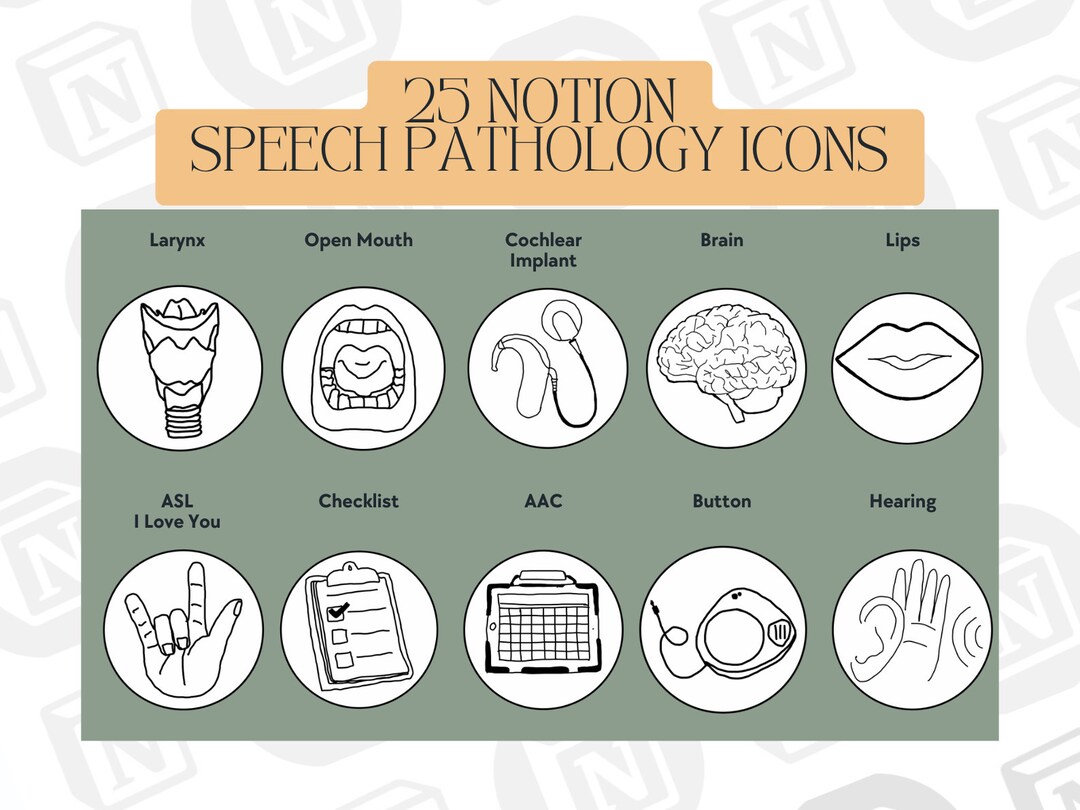 Notion Speech Language Pathology Icons - SVG and PNG Files ...