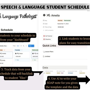SLP Notion Template: Speech Therapy Dashboard, Student Management - Etsy