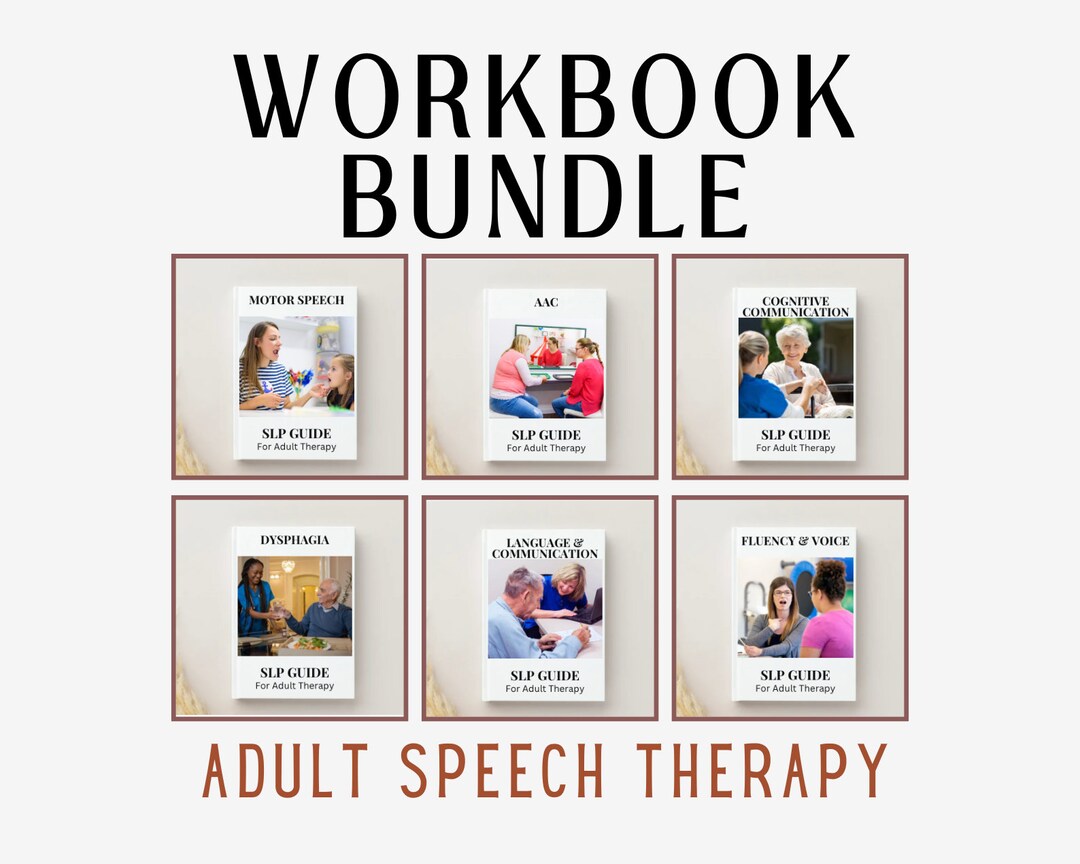 Adult Speech Therapy Workbook Bundle: SLP Resources (PDF Downloads) - Etsy
