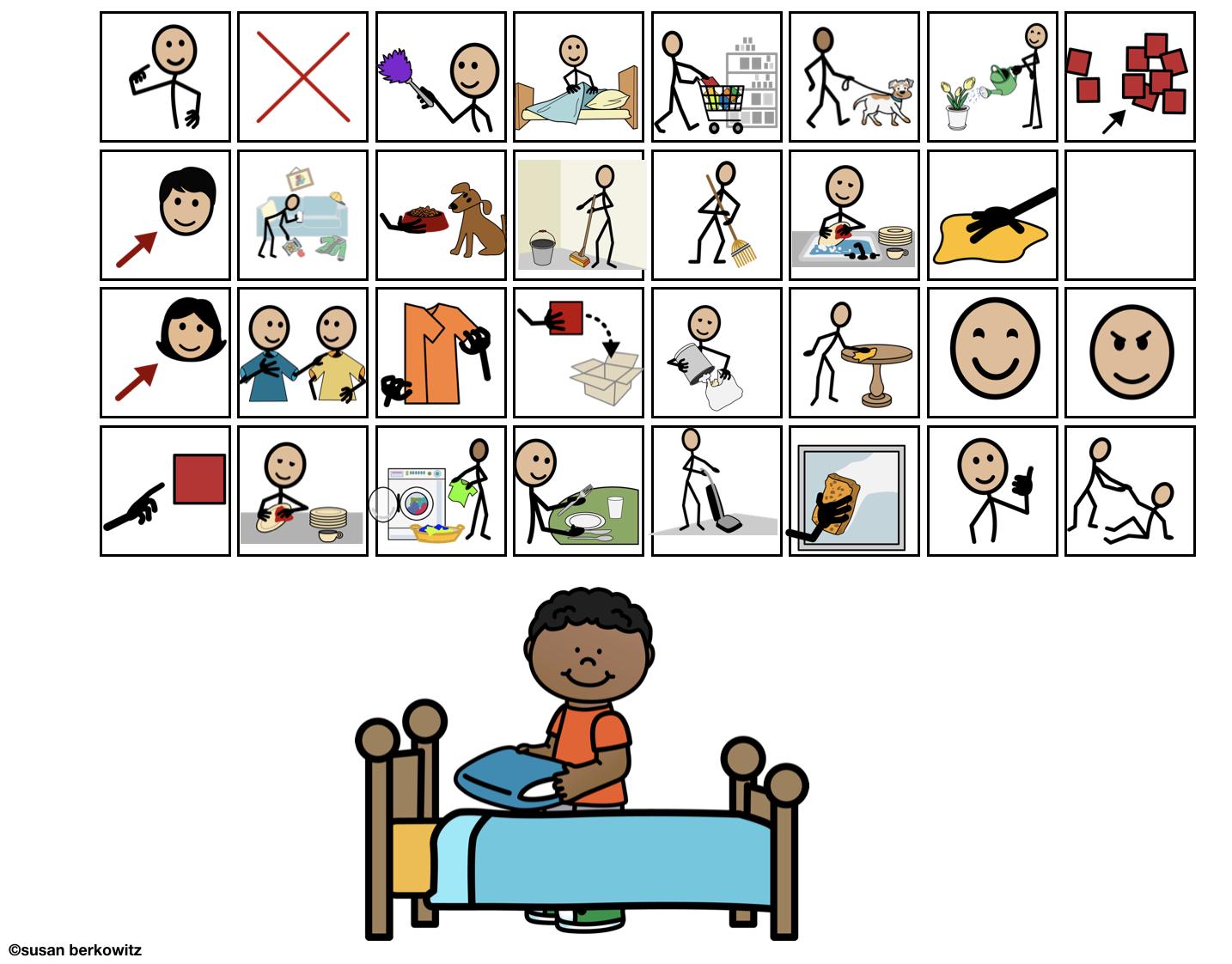 Core Word Communication Board AAC Digital Interactive Activity Speech ...