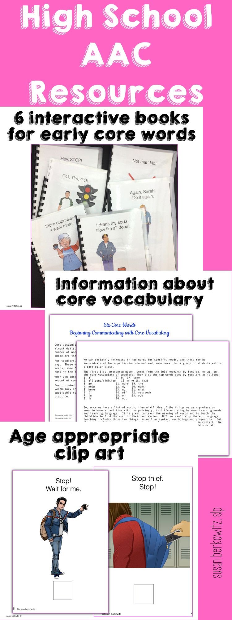 High School AAC Core Vocabulary Activity Interactive Books Core Words ...