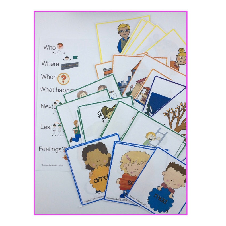Story Telling Cards for Narratives in Speech Therapy or Home With ...