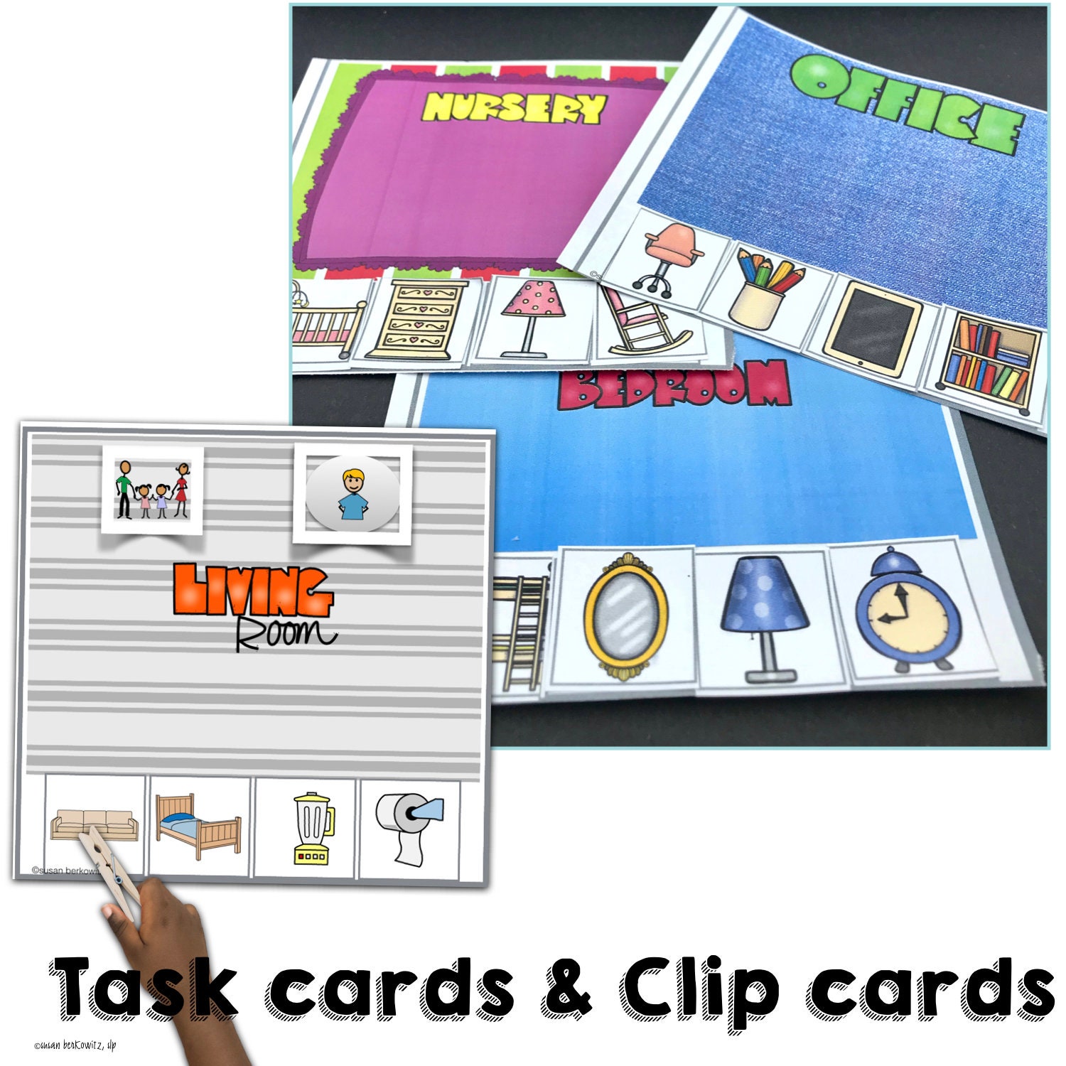 Association Cards Speech Therapy Activities Category Sorting File ...