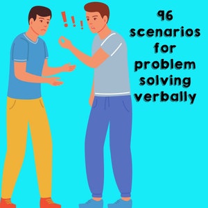Problem Solving Cards: Social Skills, Autism Resource (96 Cards) - Etsy