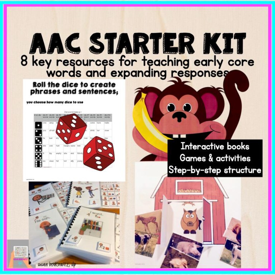 AAC Communication Boards Core Word Bundle Communication Book Speech ...