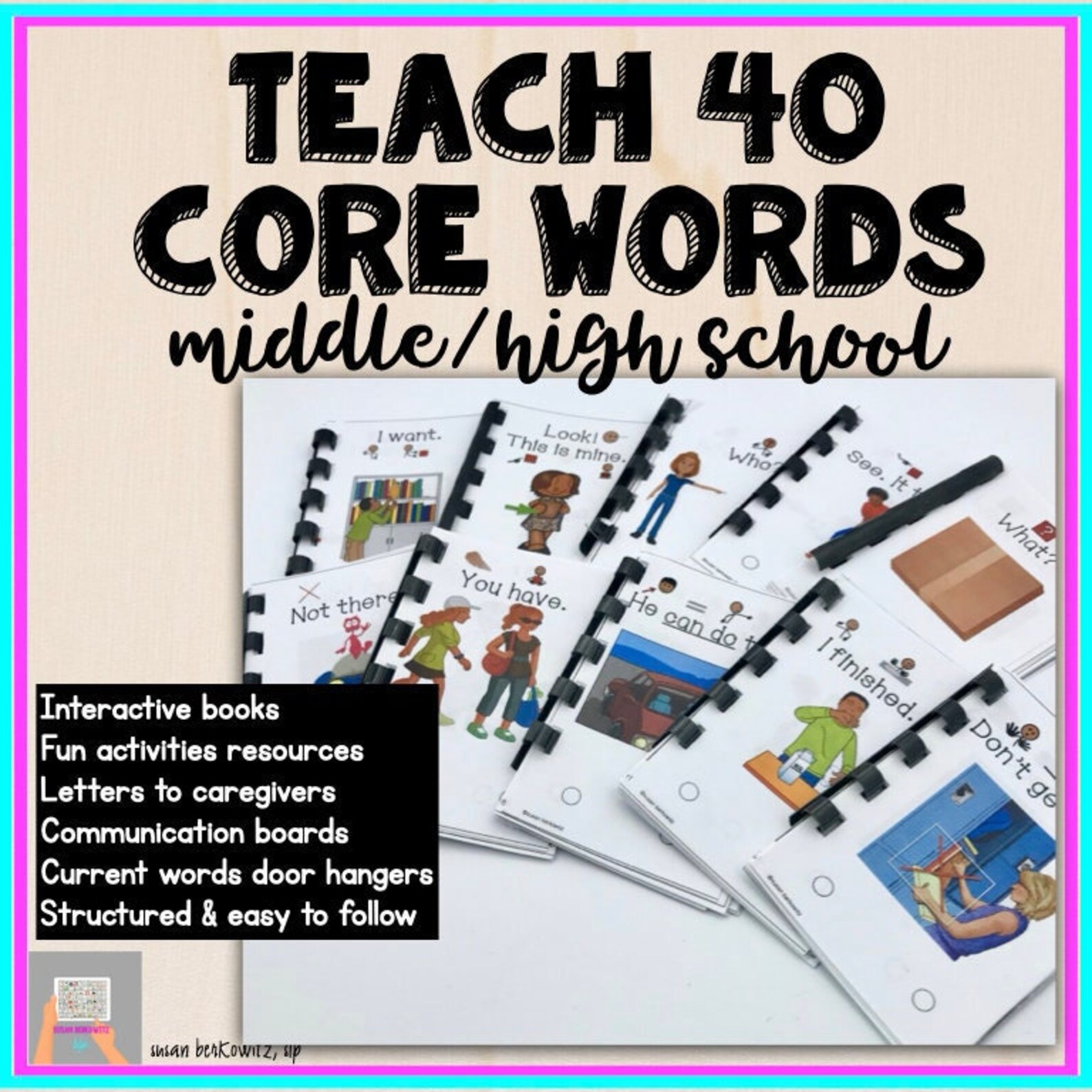 AAC Core Vocabulary Activities Teach Core Word Adolescent Speech ...
