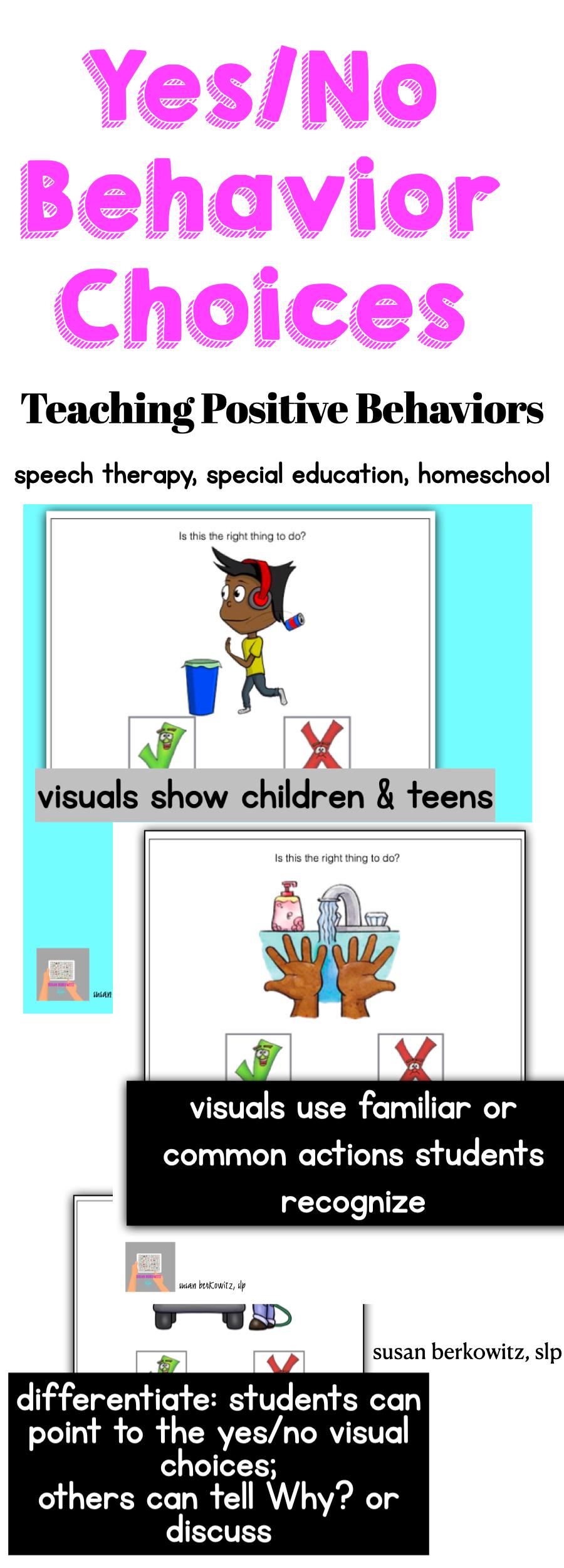 Good Behavior Chart Activity Speech Therapy Positive Behavior ...