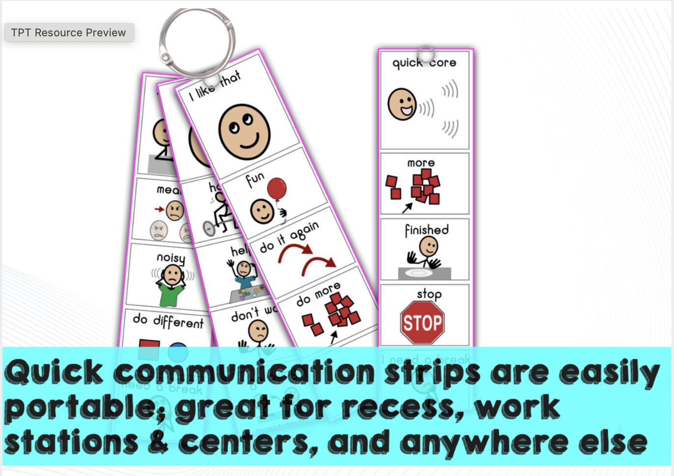 Visual Cue Cards Autism Speech Therapy Visual Behavior Communication ...