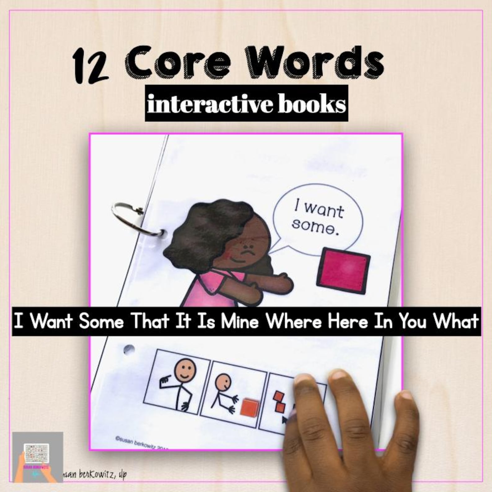 AAC Core Vocabulary Interactive Books Activity for Core Words for ...
