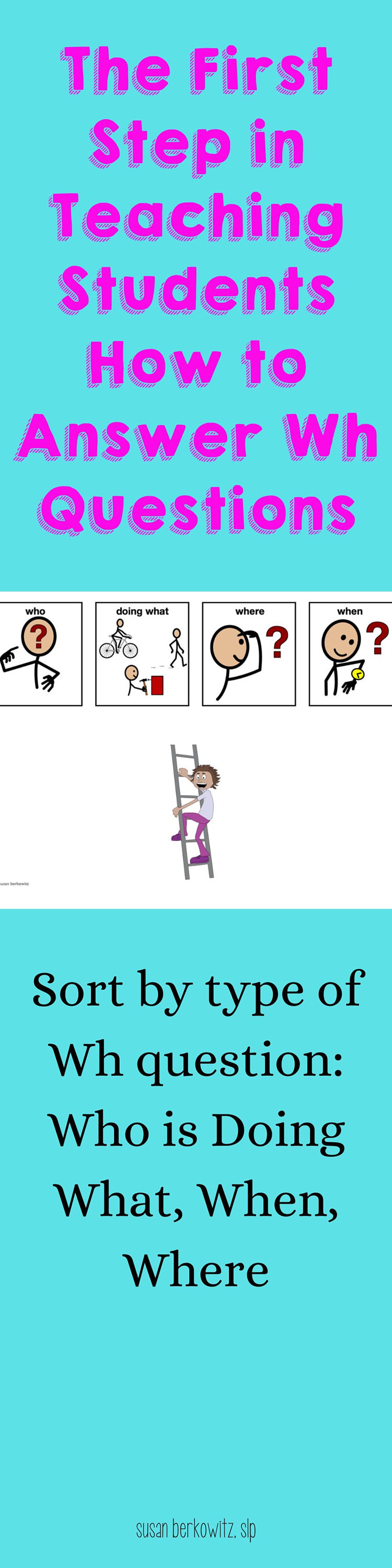 Wh Question Sort Learn How to Answer Wh Questions Digital Activity ...