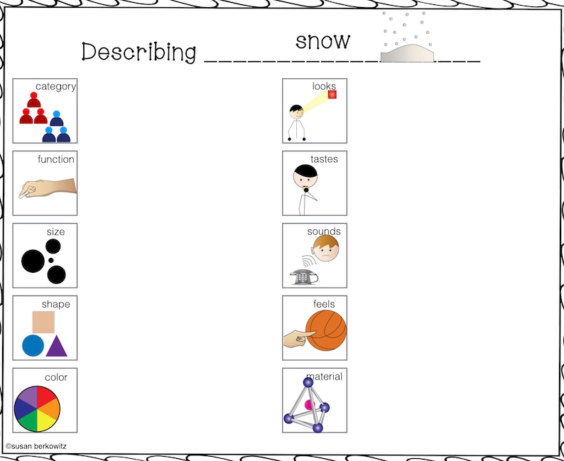Snowy Day Book Companion Language Activities for Elementary Speech ...