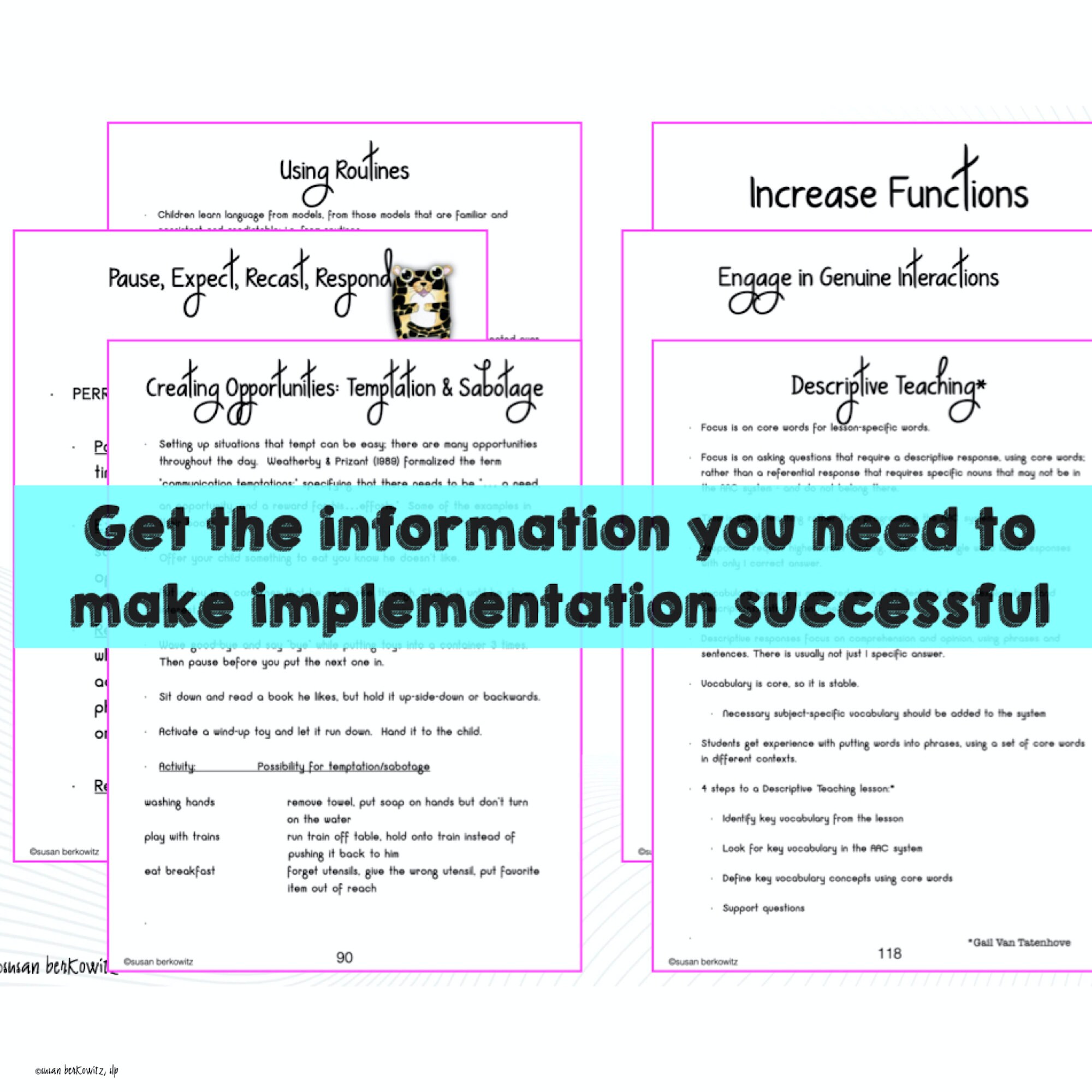 AAC Implementation Handbook Teach Core Words AAC Training Speech ...
