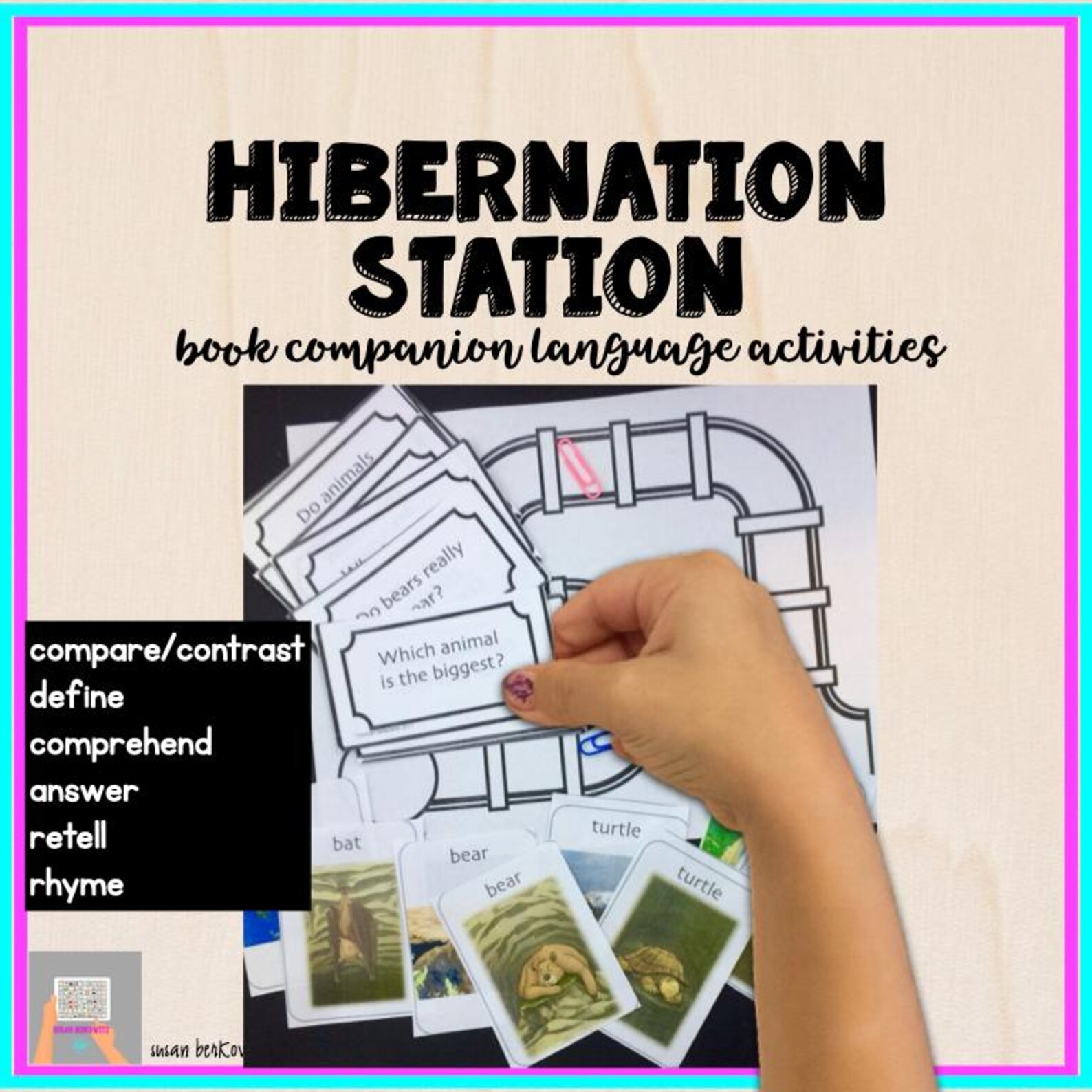 Hibernation Station Speech Therapy: Language Activities, Book Companion ...