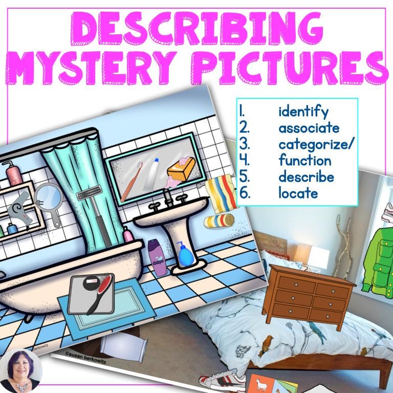 I Spy Game: Speech Therapy, Descriptive Language (printable) - Etsy