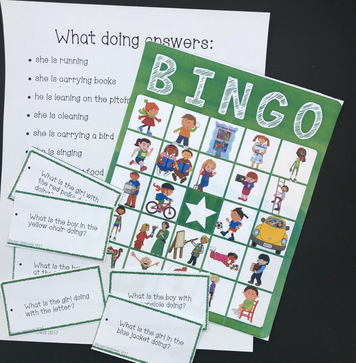 Wh Questions Bingo Game for Speech Therapy Activity for Language ...