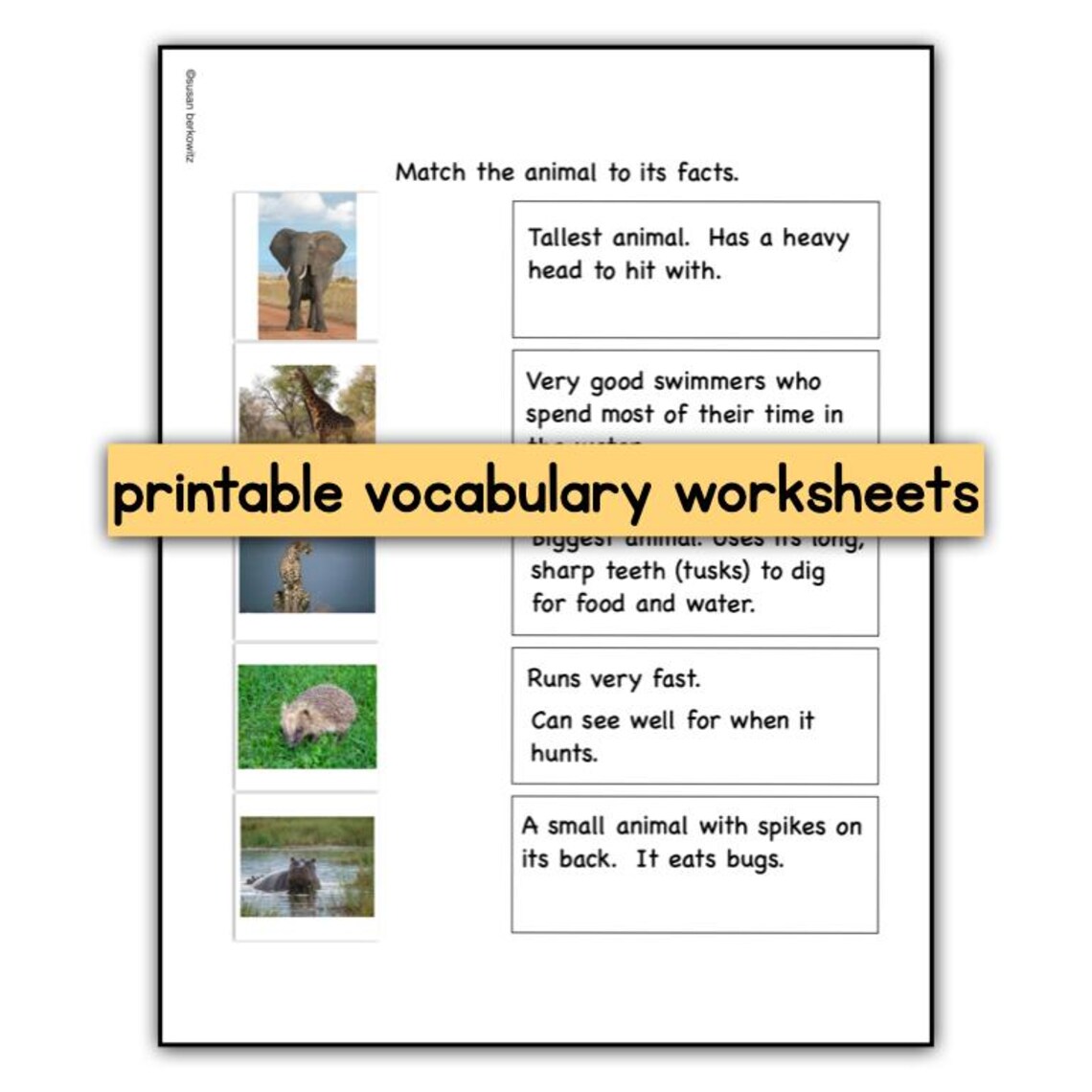 Adapted Book Speech Therapy Activity Special Education Homeschool ...