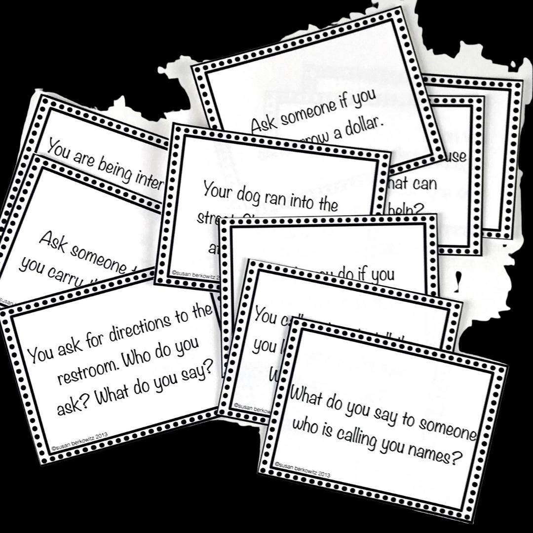 Problem Solving Game Speech Therapy Activity Social Skills for Special ...