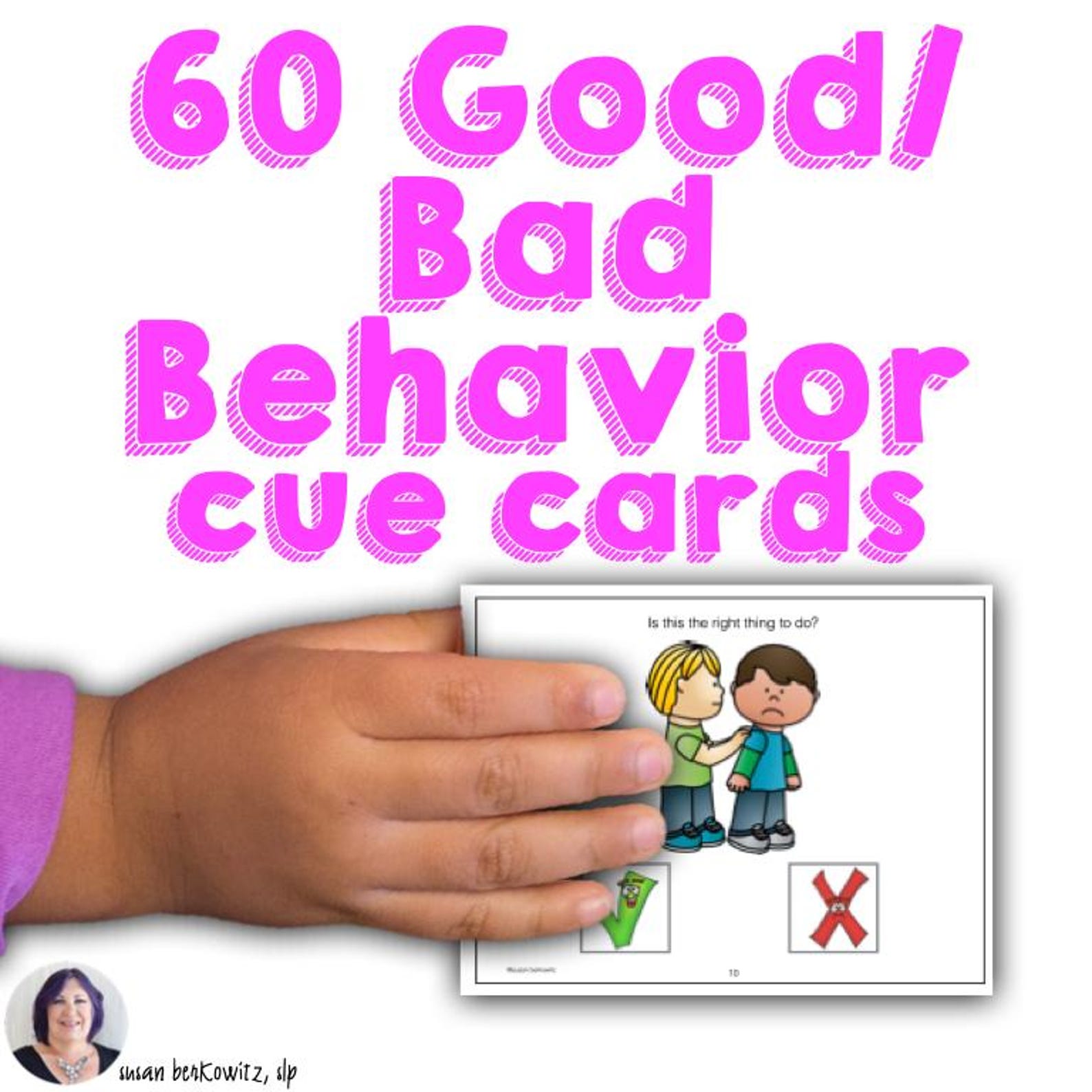 Behavior Chart Activity: 60 Positive Behavior Cue Cards - Etsy