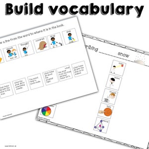 Snowy Day Book Companion Language Activities for Elementary Speech ...