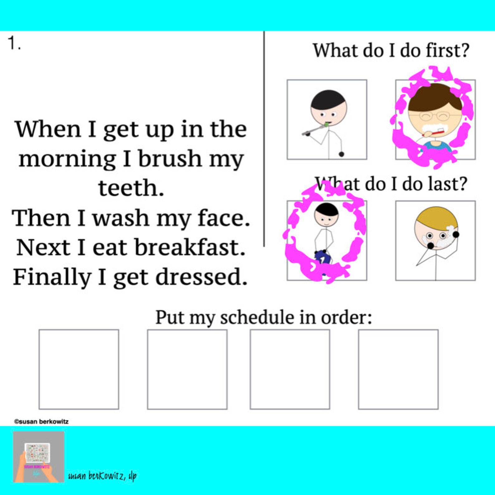 Sequencing Cards Story Retell Template Speech Therapy Printable ...