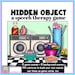 I Spy Game Speech Therapy Descriptive Words Hidden Picture Printable ...