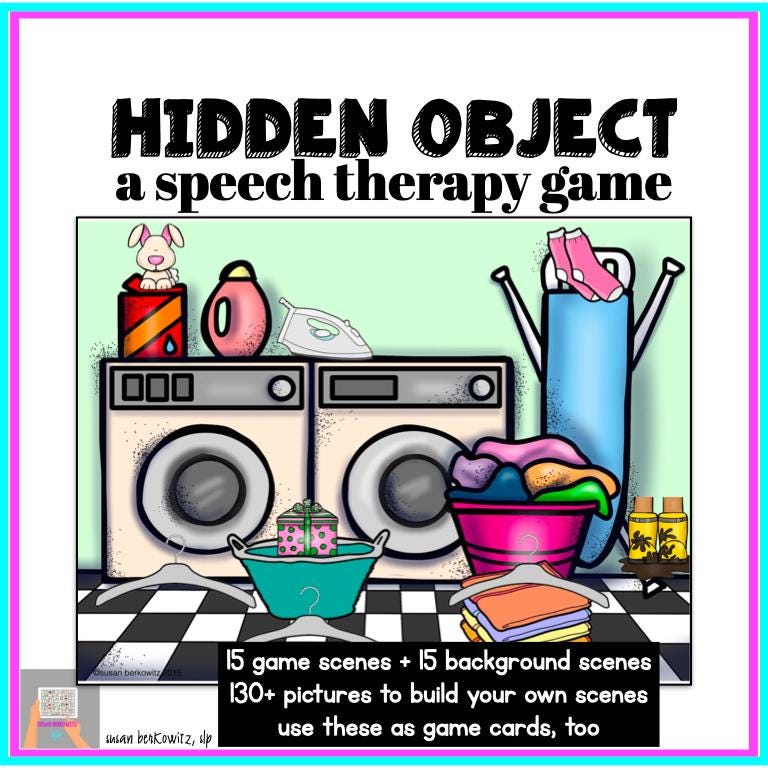 I Spy Game Speech Therapy Descriptive Words Hidden Picture Printable ...