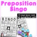 Prepositions Bingo Game for Speech Therapy Activity for Spatial ...