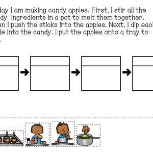 Sequencing Stories With Visuals for Speech Therapy Special Education ...