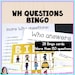 Wh Questions Bingo Game for Speech Therapy Activity for Language ...