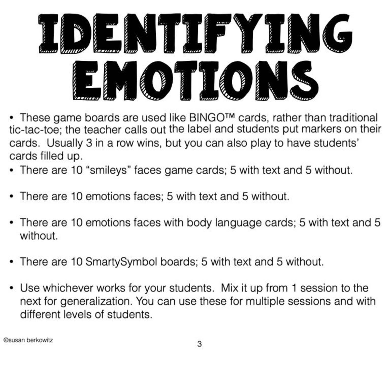 Social Emotional Learning Game Identifying Feelings Speech Therapy ...