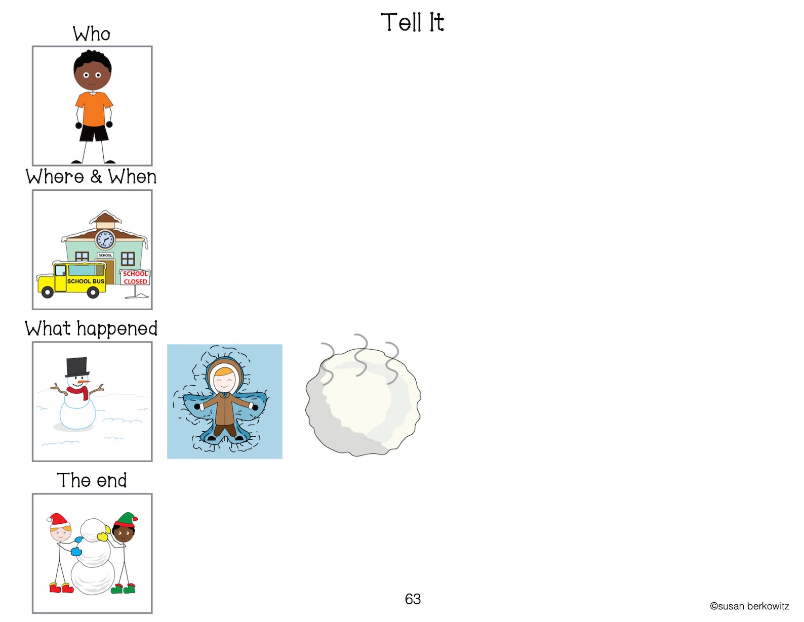 Snowy Day Book Companion Language Activities for Elementary Speech ...