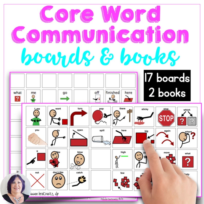 Core Words Communication Boards AAC Core Vocabulary Nonverbal ...