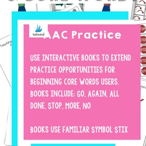 AAC Core Words Interactive Books Activity Core Vocabulary Communication ...