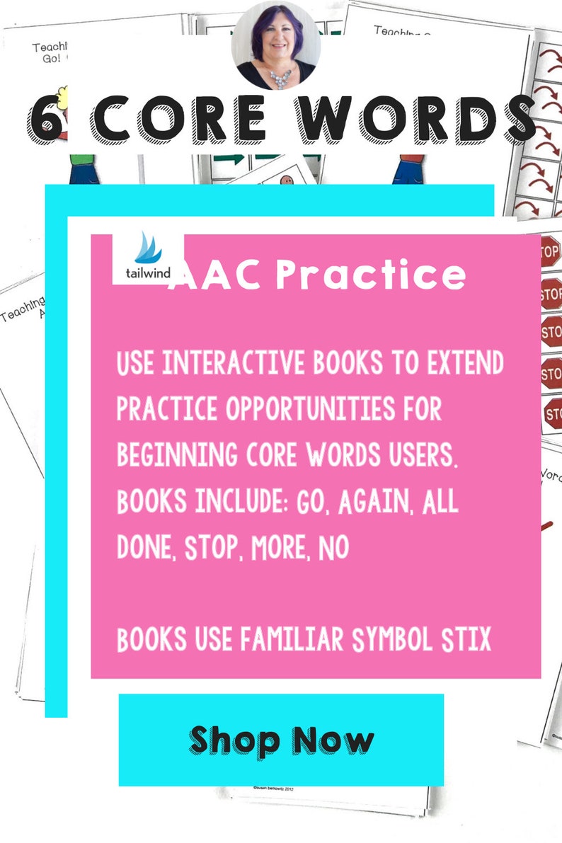 AAC Core Words Interactive Books Activity Core Vocabulary Communication ...