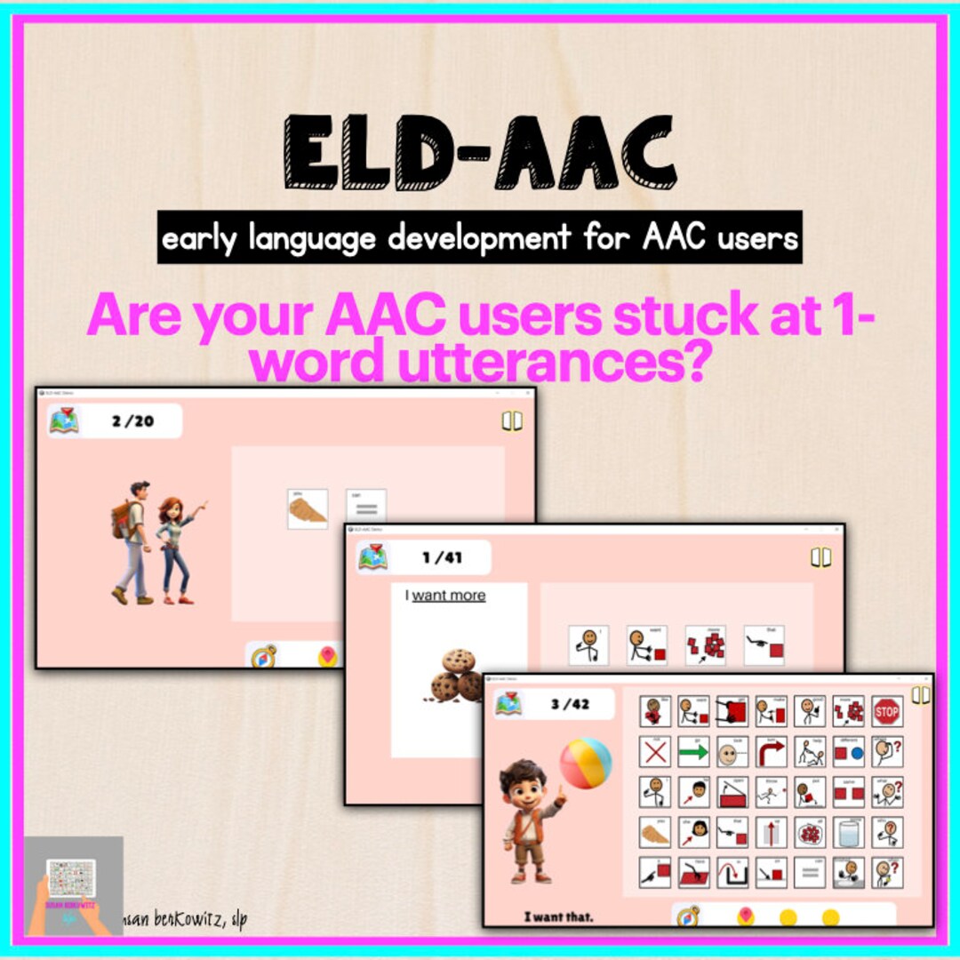 AAC Core Vocabulary App for AAC Early Language Development Core Words ...