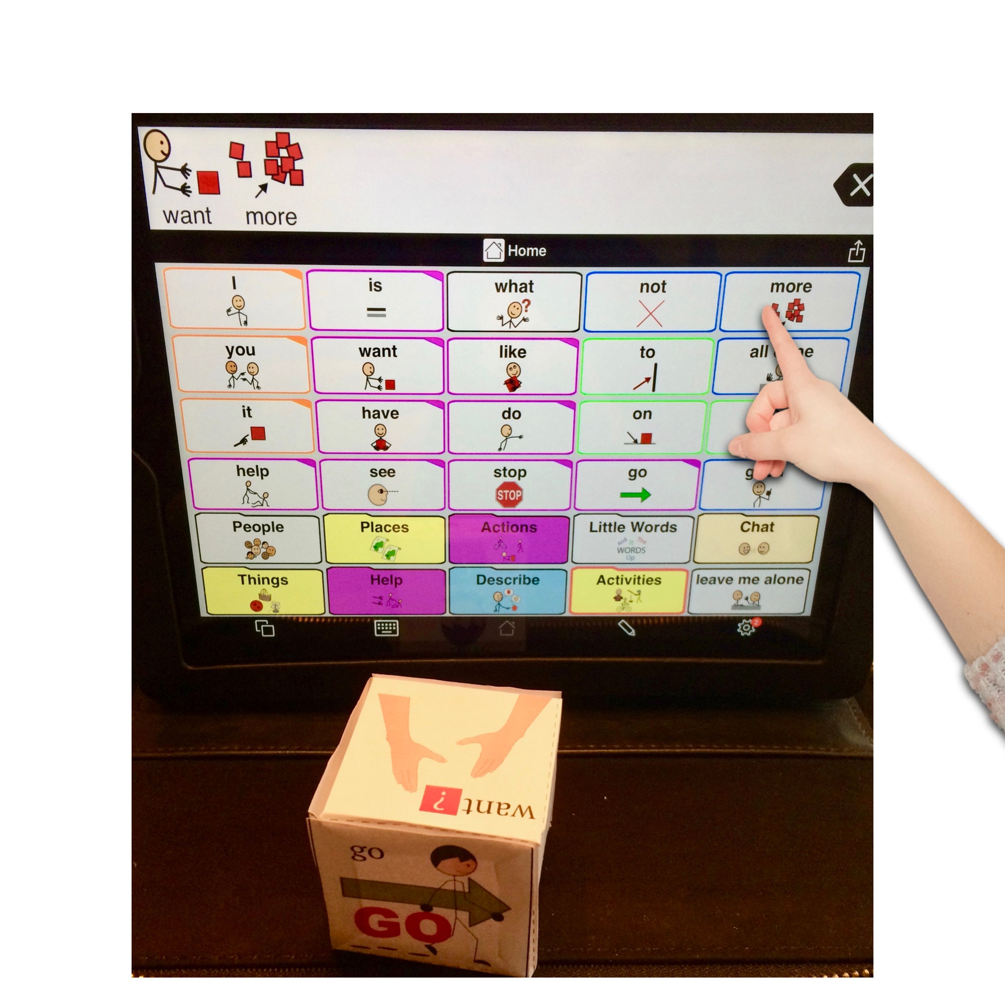 AAC Core Word Game Activity to Build Core Vocabulary Communication ...