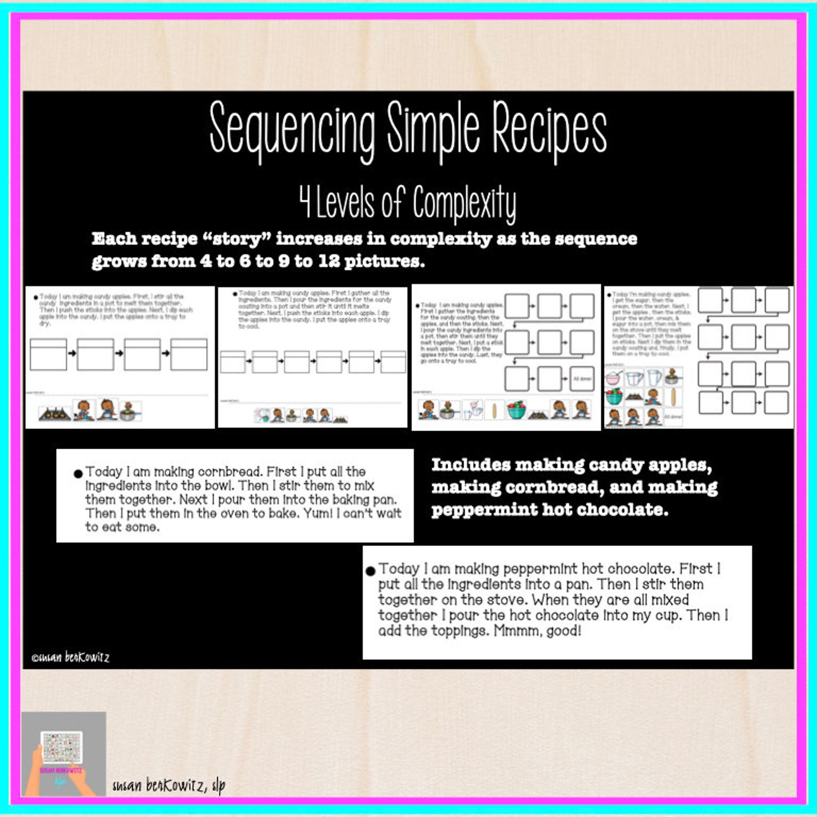 Sequencing Stories With Visuals for Speech Therapy Special Education ...