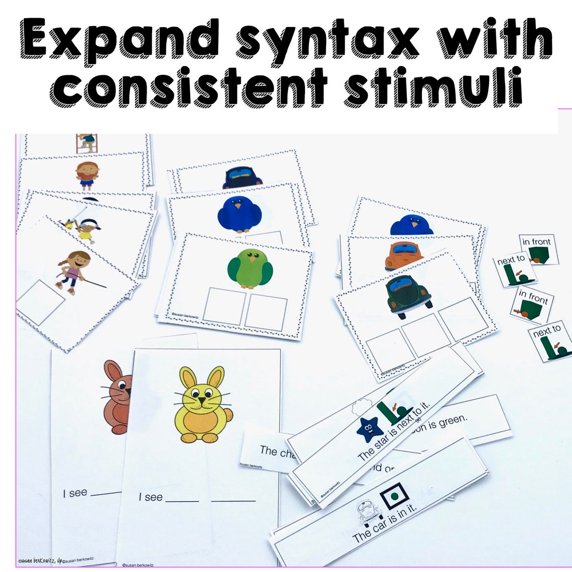 Sentence Building Speech Therapy Activity With Visual Cards for AAC ...