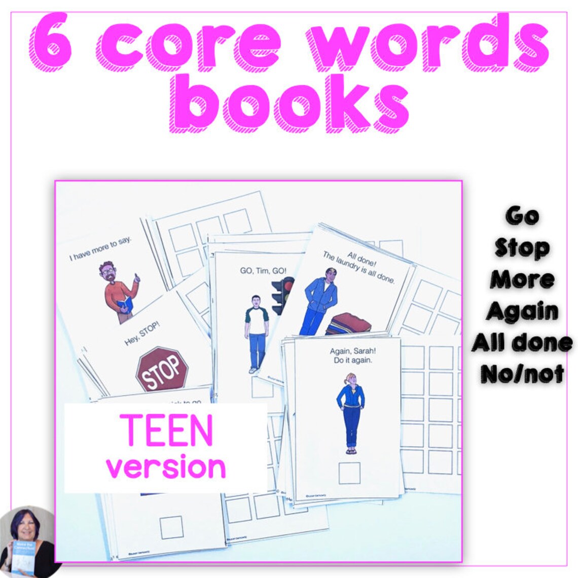 High School AAC Core Vocabulary Activity Interactive Books Core Words ...