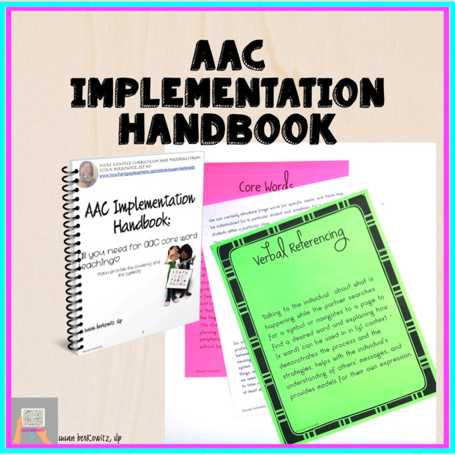 AAC Implementation Handbook Teach Core Words AAC Training Speech ...