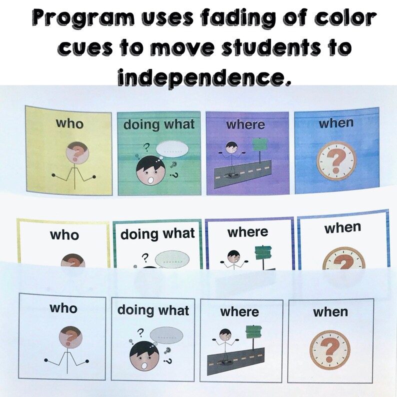 Speech Therapy Activities Answer Wh Questions With Visuals Interactive ...