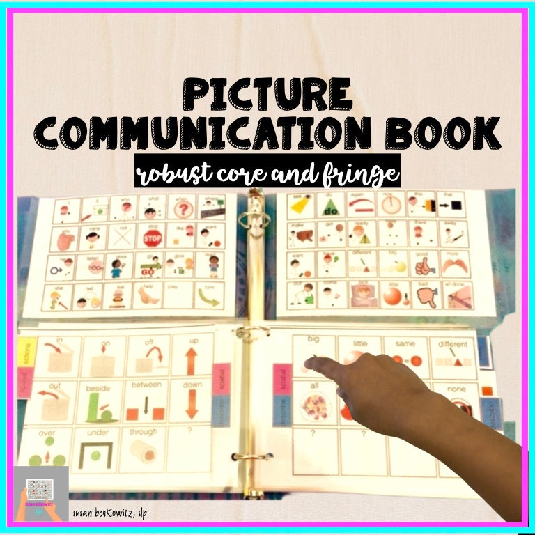 Core Vocabulary Picture Communication Book AAC Nonverbal Communication ...