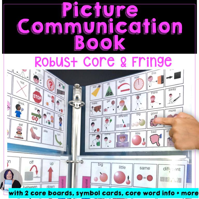 AAC Core Word Communication Book Bundle: Speech Therapy Games - Etsy